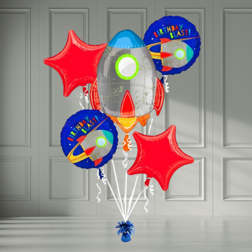 Balloon Bouquet - Blast off Birthday | Pop Up Balloon Shop