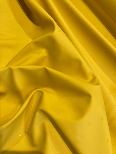 Shiny Stars Yellow Water Resistant PU | My Site