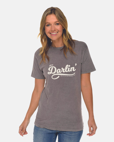 Hey Darlin' T-shirt (Gray) | Farmgirl Flea
