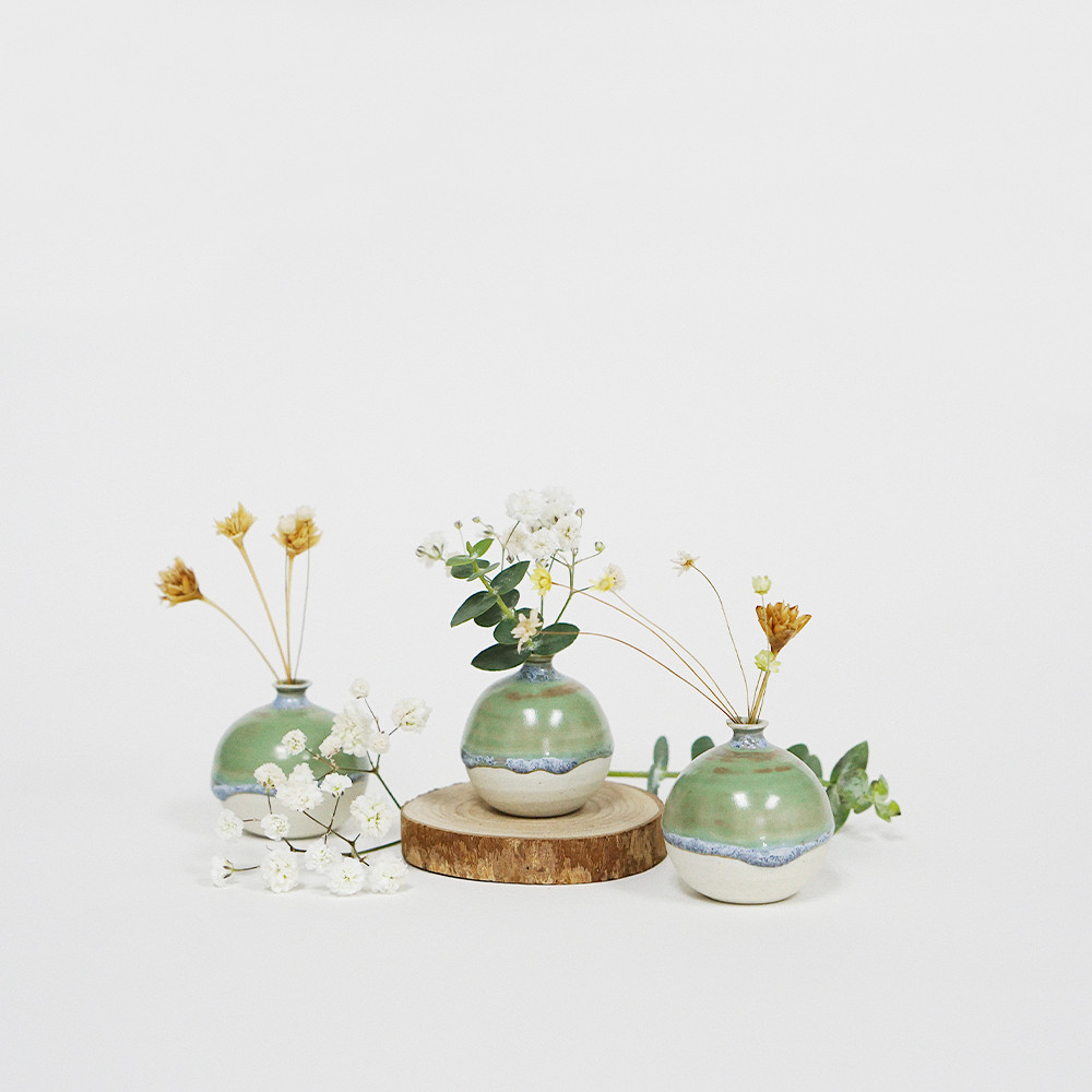 Handmade Ceramic Mini Vase Home Decor | Ohleaf