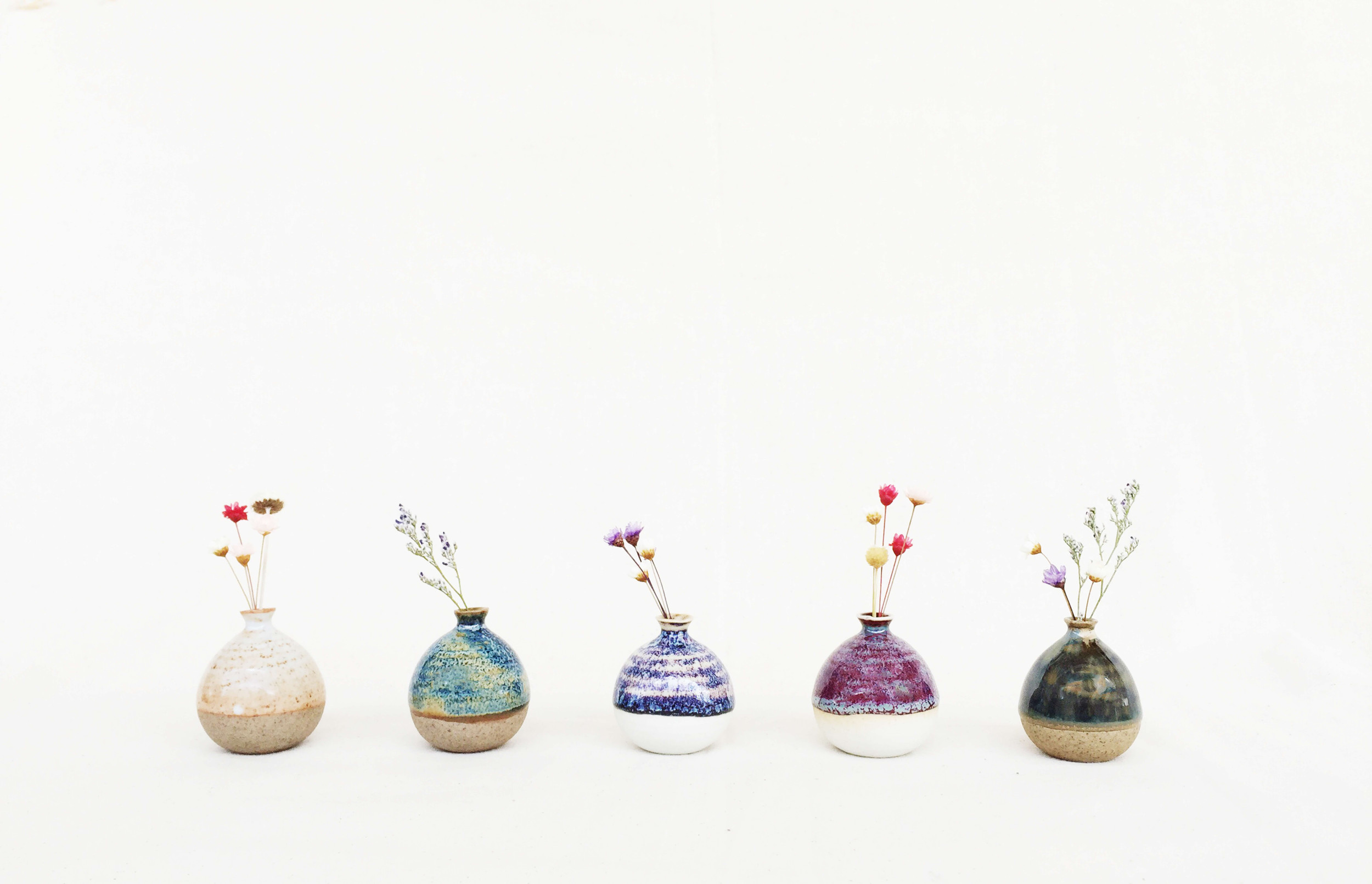Handmade Ceramic Mini Vase | Ohleaf | Singapore