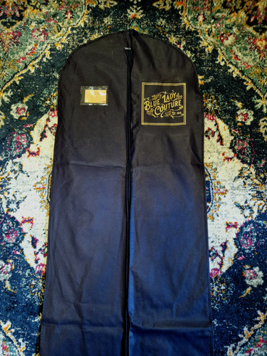 Exclusive BLUE LADY COUTURE branded garment bag | Blue Lady Couture