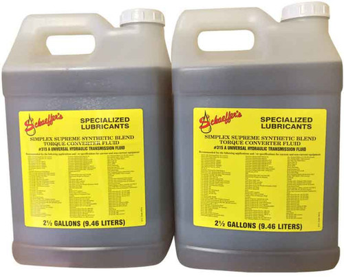 Schaeffer 315-003 Simplex Supreme Torque Converter Fluid (2x2.5-Gallons ...