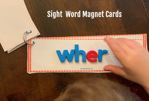 Guided Reading Magnet Sight Word Cards | Math with Purpose