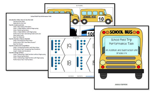 School Field Trip Performance Task | Math with Purpose