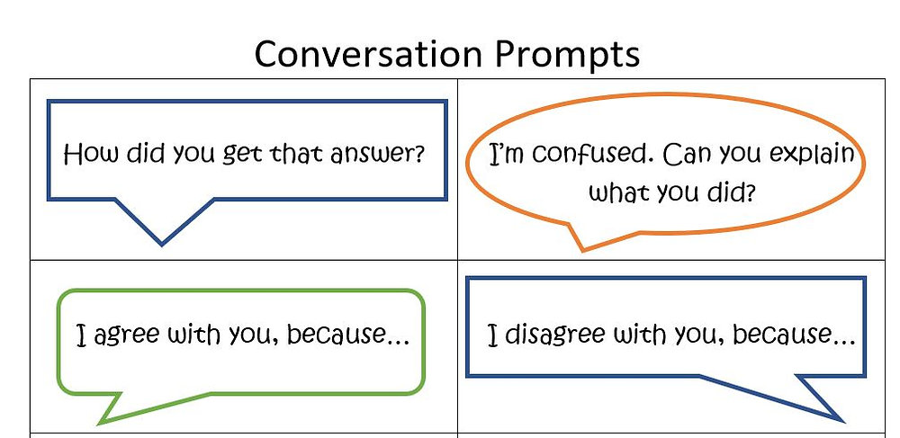 Math Encouraging Math Talk