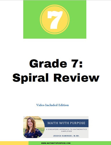 Grade 7 Spiral Review with Video | Math with Purpose