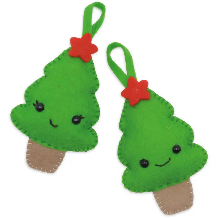 DIY Felt Kit - Christmas Tree Hangers | Walther Handmade LLC