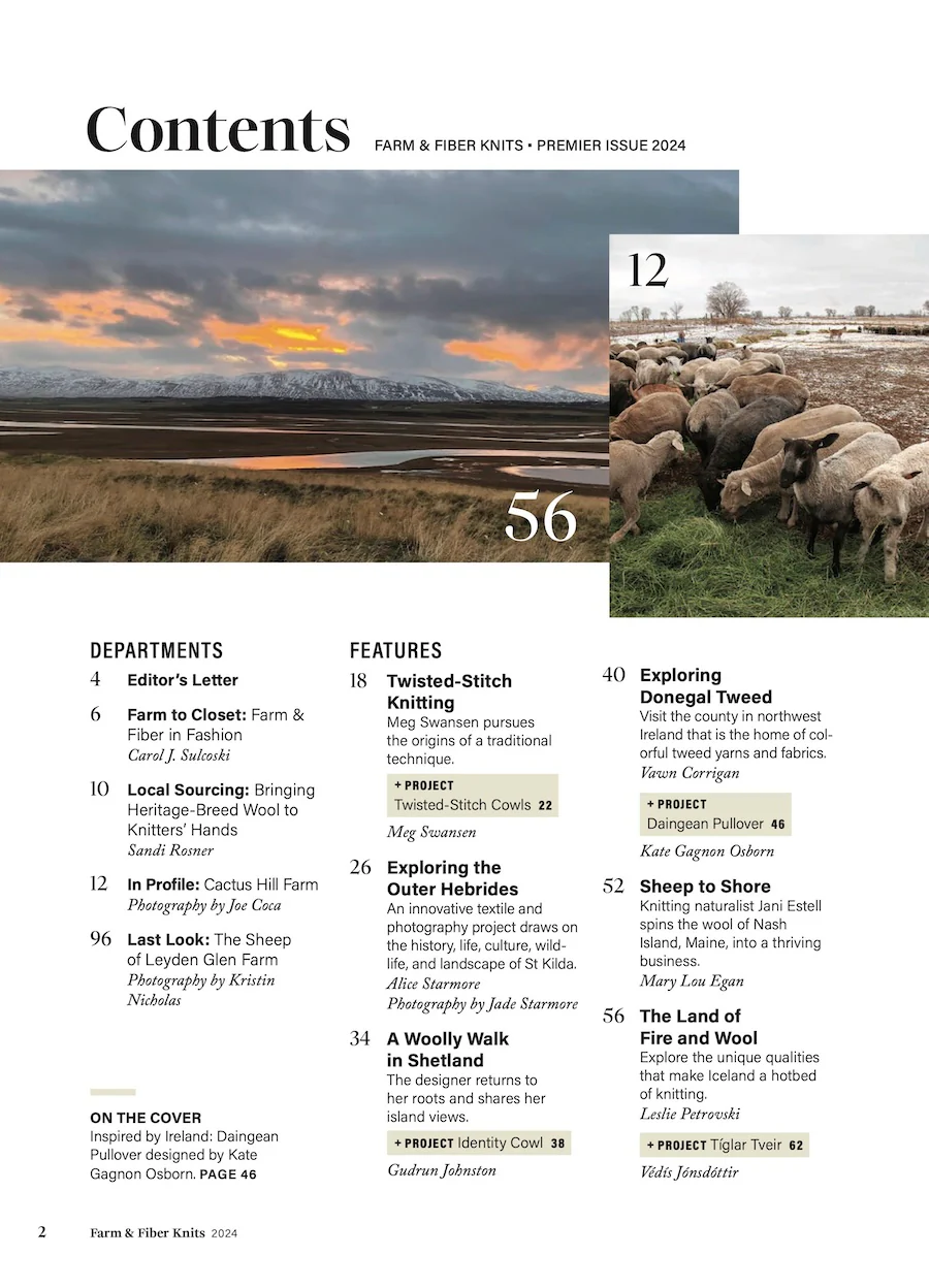 Farm & Fiber Knits - Premier Issue | Walther Handmade LLC