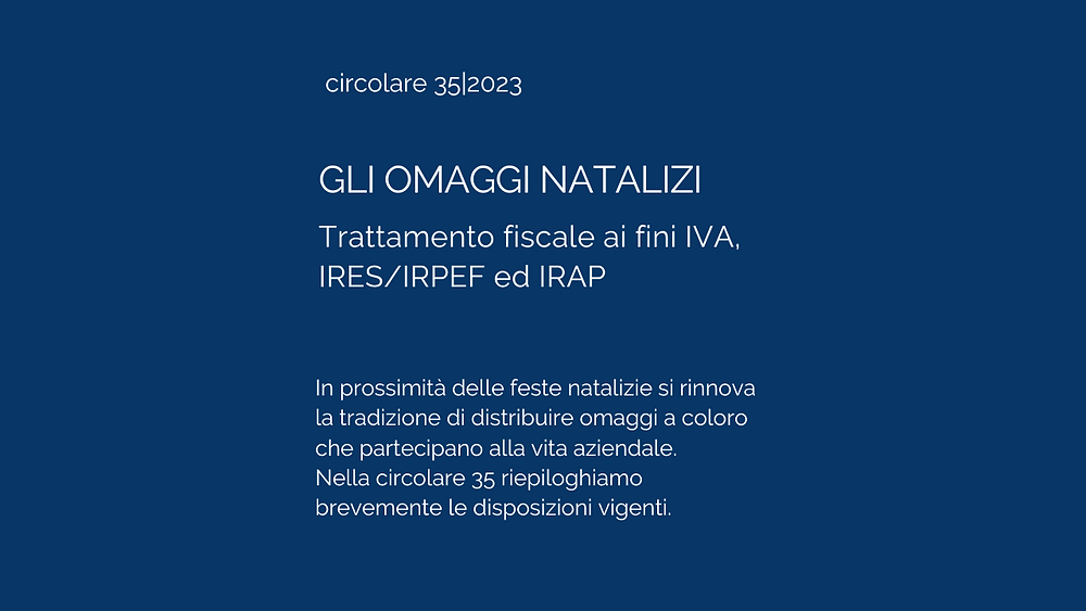 Omaggi – Trattamento fiscale ai fini IVA, IRES/IRPEF ed IRAP.