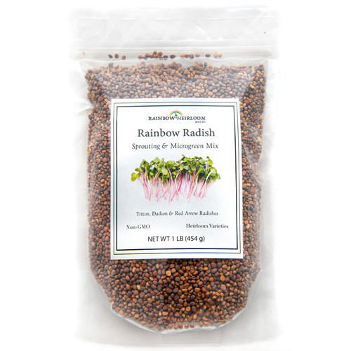 Rainbow Radish Sprouting & Microgreen Mix | Rainbow Heirloom See