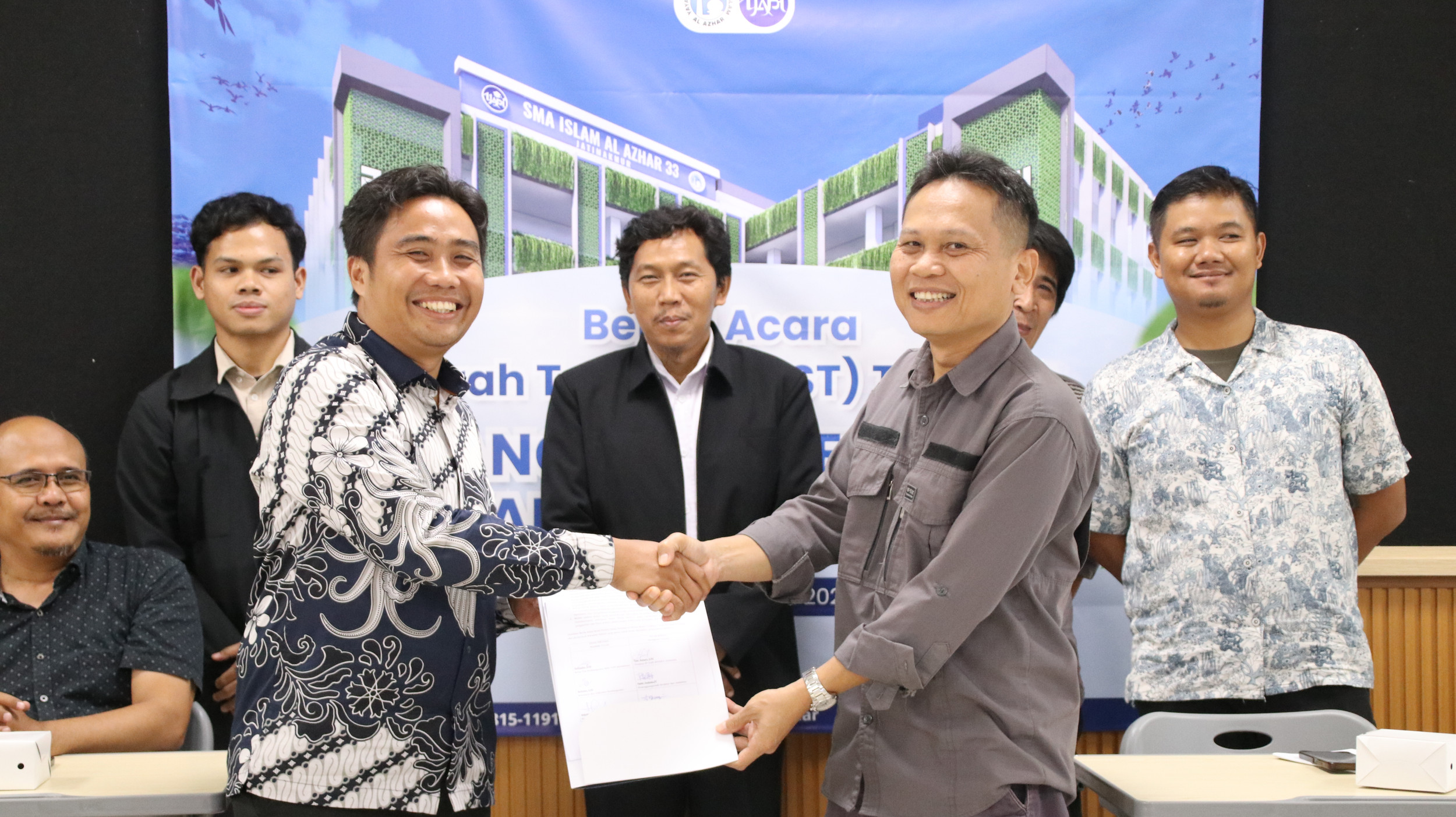 Berita Acara Serah Terima (BAST) Tahap 1 Pembangunan Gedung SMA Islam ...