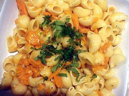 פסטה עם בטטה ובייקון