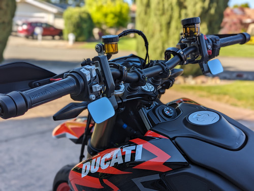 SM698 Ducati Hypermotard 698 Mono Mirrors | Stealth Mirrors