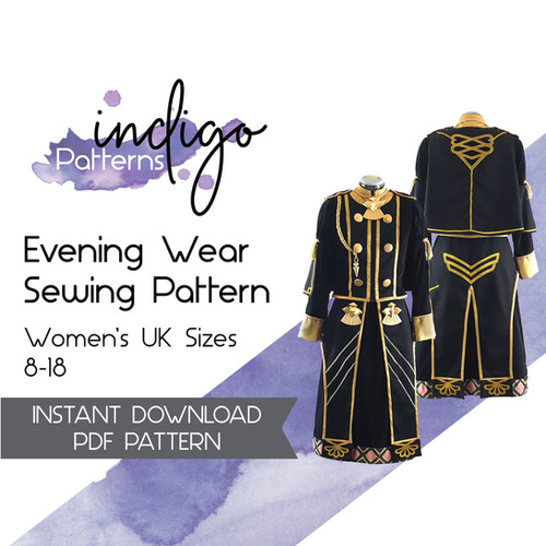 Evening Wear Sewing Pattern | Indigo Patterns