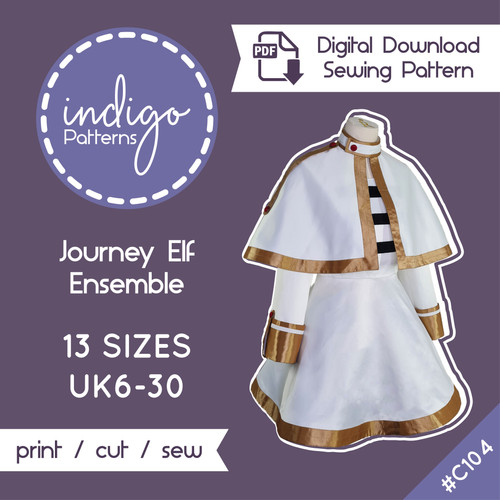 Frieren Cosplay Sewing Pattern | Indigo Patterns