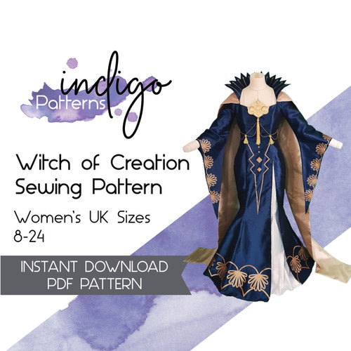 Witch Rhea Sewing Pattern | Indigo Patterns