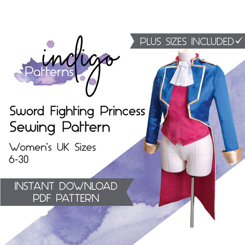 Sword Fighting Peach Sewing Pattern | Indigo Patterns