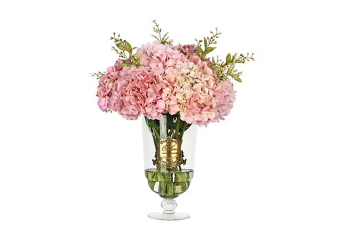 Grand Vase Hydrangea Champagne Pink | Grey & Adler