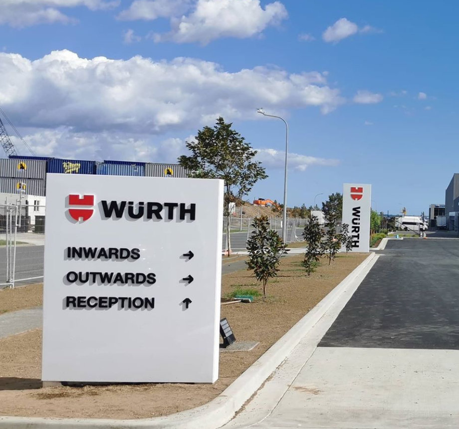 Wurth 3D Plinth Signage Project | Onform Signs Auckland