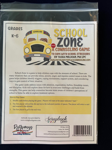 School Zone: A Counseling Game to Cope with School Stressors - Hard ...
