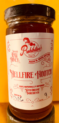 Hellfire Hootch Infused Honey | Prohibition Honey Co