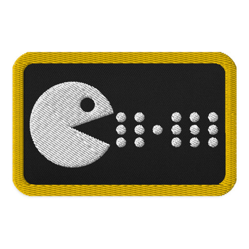 Pacman Embroidered patch | Fortytwo.io