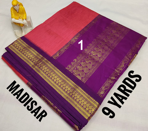 9 Yards Saree | Madisar Saree Readymade | Kalyani Cotton | Madisar
