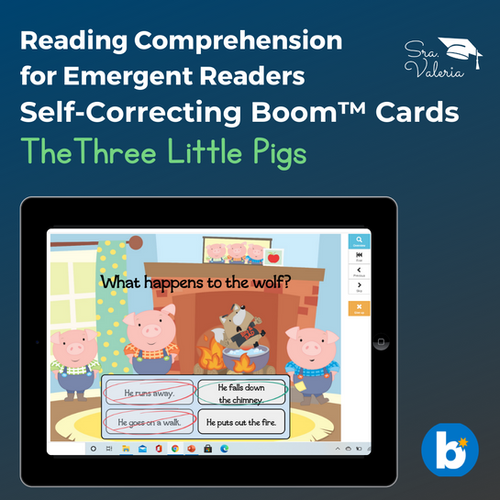 Reading Comp Digital Emergent Readers The Three Pigs - Sra. Valeria Store