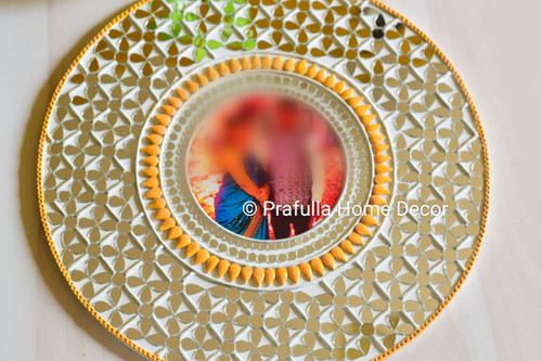 Lippan Photo Frame| Lippan Mirror Work Photo Wall Art| Custom Lippan ...