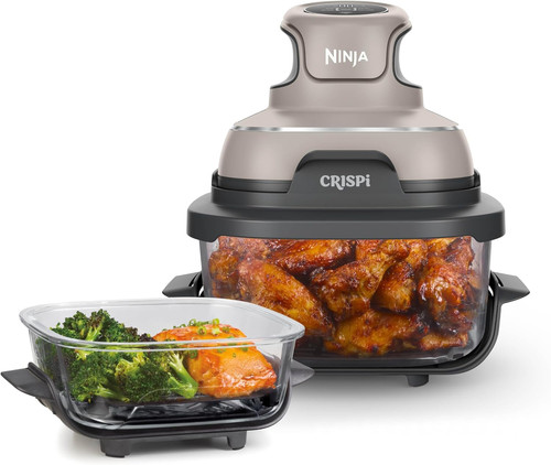 Ninja Crispi 4-in-1 Portable Glass Air Fryer Cooking System | SnackTV ...