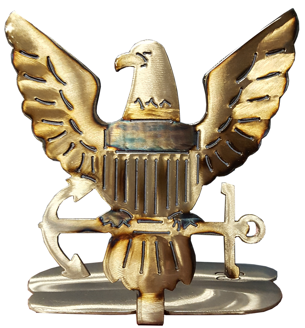 US Navy Eagle Desk Mount | steel-crazy-iron-art