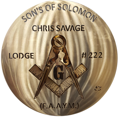 Son's of Solomon 17" Medallion | steel-crazy-iron-art