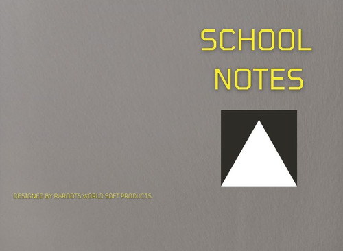 SCHOOL NOTES NOTEBOOK COVER - BOLD TRIANGLE DESIGN | RWSP-WEBSITE