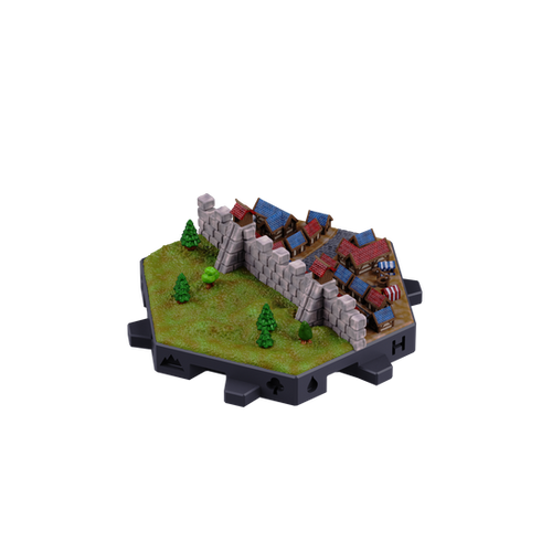 Settlements - Straight City Wall | midgard Minis