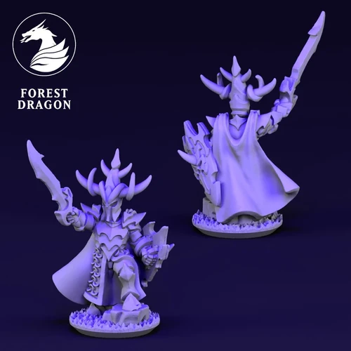 Shadow Elves - Hero on Foot 10MM | midgard Minis