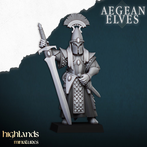 Aegean Elves - Swords of Messara Command Group | midgard Minis