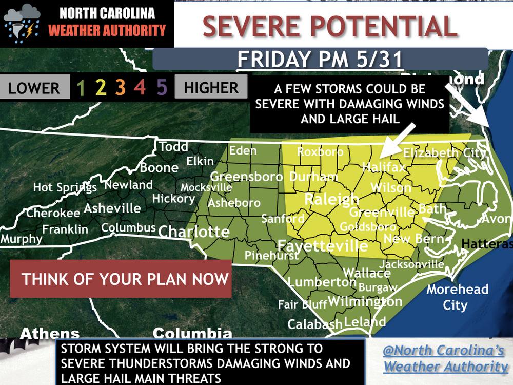 SEVERE WEATHER POSSIBLE FRIDAY