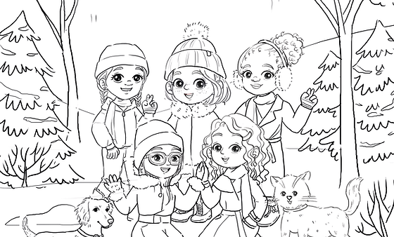 auntie xiuzhen coloring pages for children