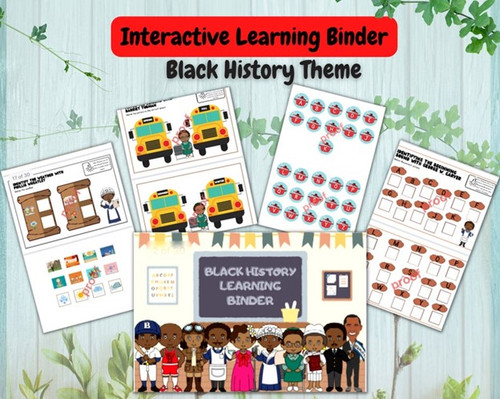 Digital Print Black History Interactive Learning Binder | Standout Daycare