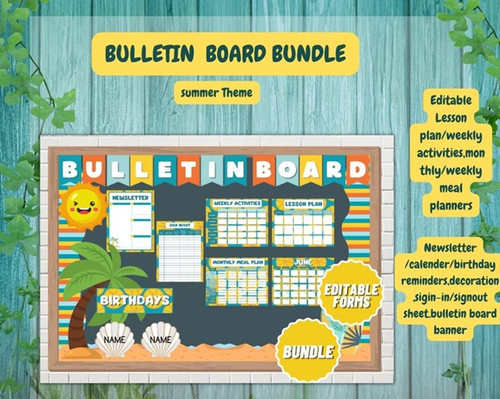 Summer Theme Bulletin Board / Easy And Modern Classroom Decorations ...