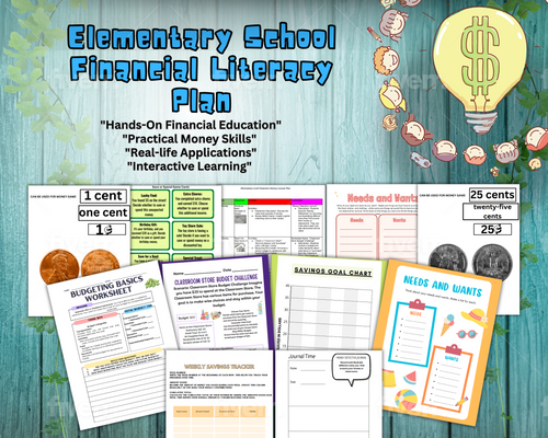 Elementary Financial Literacy Curriculum: Money Skills for Grades 1-5 ...