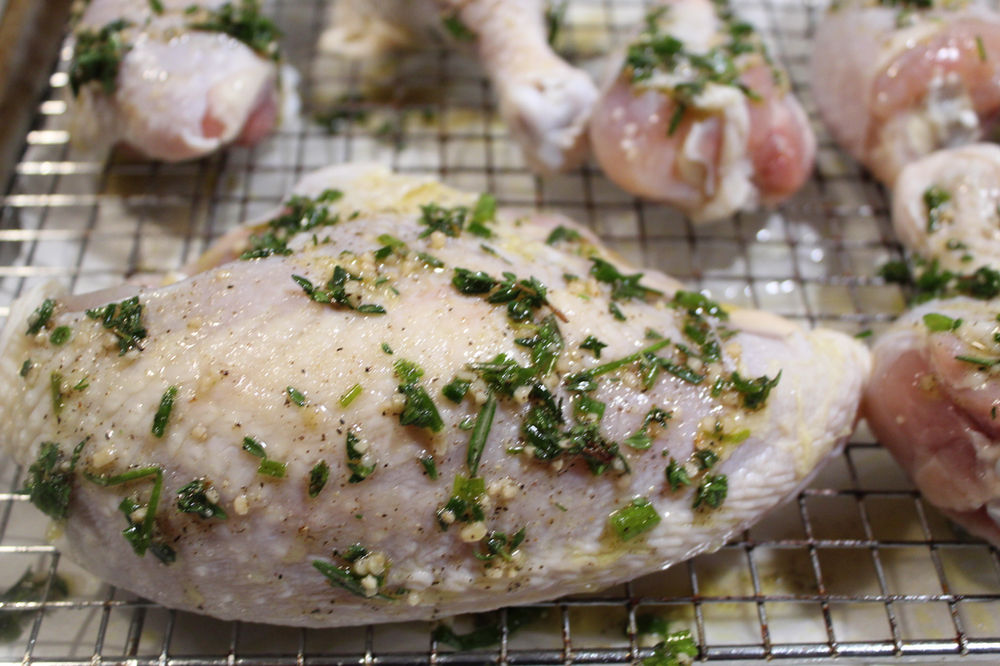 Lemon and Herb Garlic Crispy Chicken
