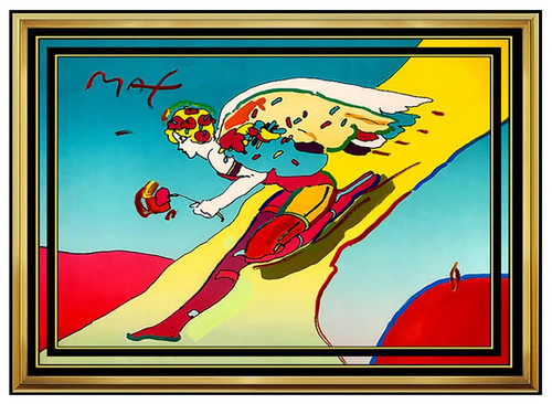 "Original Descending Lady" by Peter Max | originalartbroker