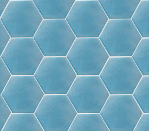 Hexagon Turquoise Handmade Tiles Australia | Amethyst Art FactoryWe ...