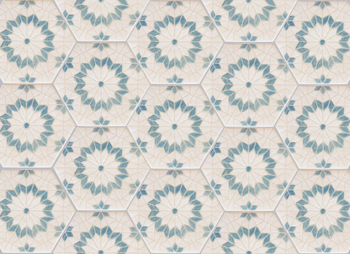 Hexagon Shiraz Australian Handmade Tile By Amethyst Art Factory in ...