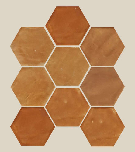 Medium Hexagon Mosaic Tiles Australian Handmade by Amethyst Art Factory