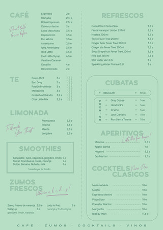 Menu | Cremat website