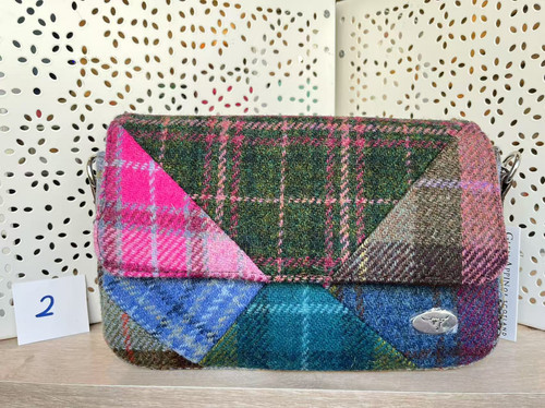 Harris Tweed 'Clunie' Small Patchwork Bag (2) | The Paper Gallery