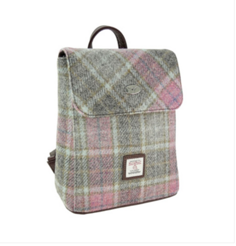 Harris Tweed 'Tummel' Mini Backpack in Soft Pink Buchanan | The Paper ...